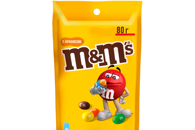 Драже «M&M's» с арахисом, 80 г – купить по приятной цене с доставкой на ...