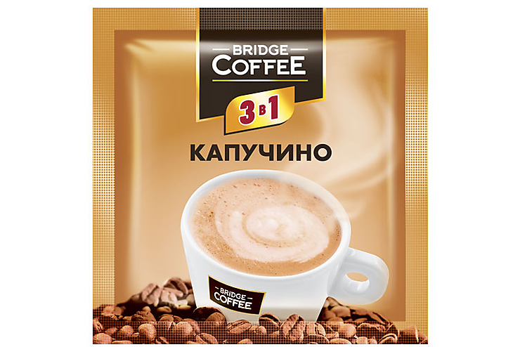 Напиток кофейный 3 в 1 Капучино «bridge Coffee 20 г купить по