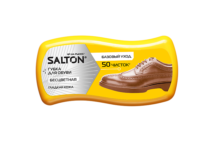 Губка для обуви бесцветная «Salton» Гладкая кожа – купить по приятной ...