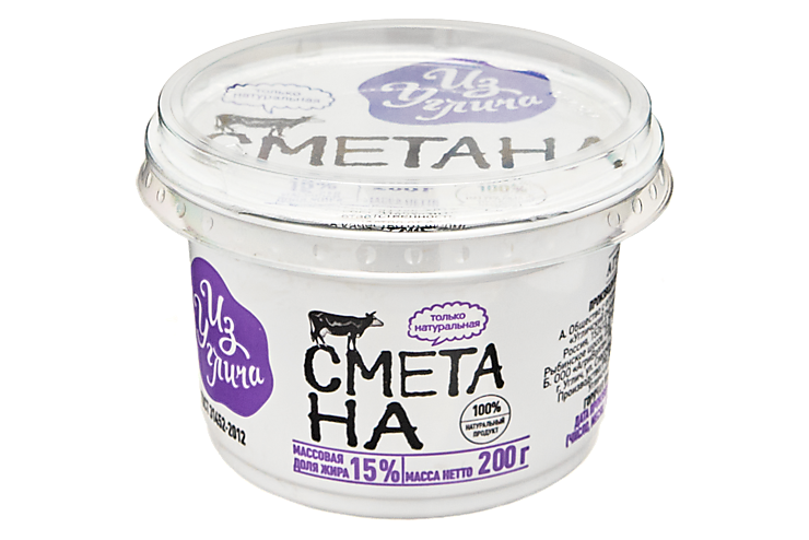 Сметана 15% «Из Углича», 200 г – купить по приятной цене с доставкой на ...