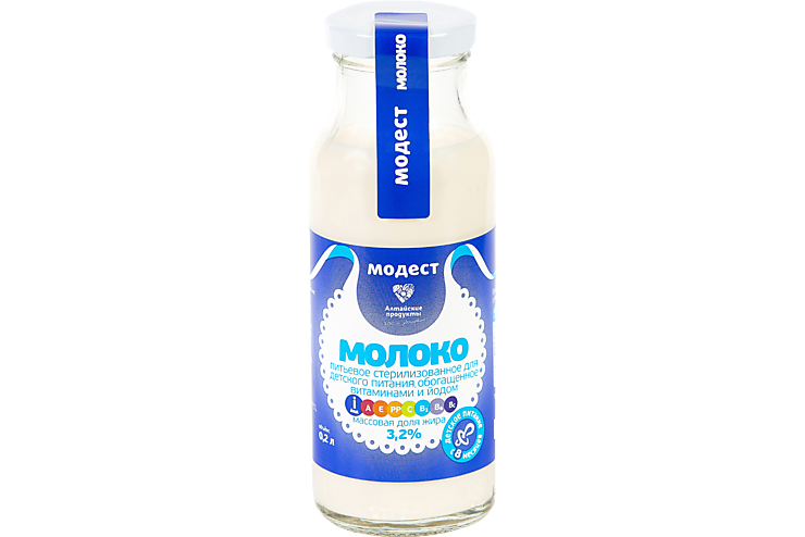 Молоко 3.2% «Модест» для детского питания, 200 мл – купить по приятной ...