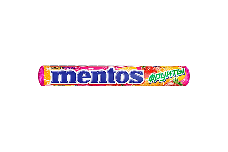 Драже жевательное «Mentos» Фрукты, 37,5 г – купить по приятной цене с ...