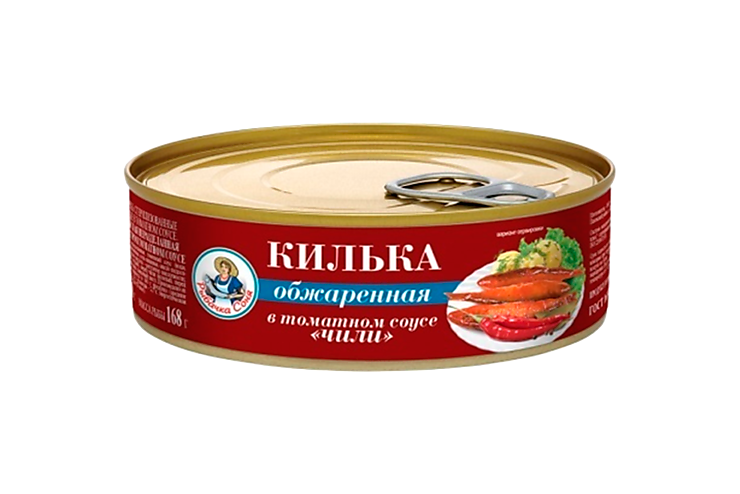 Килька «Рыбачка Соня» обжаренная в томатном соусе «чили», 240 г ...