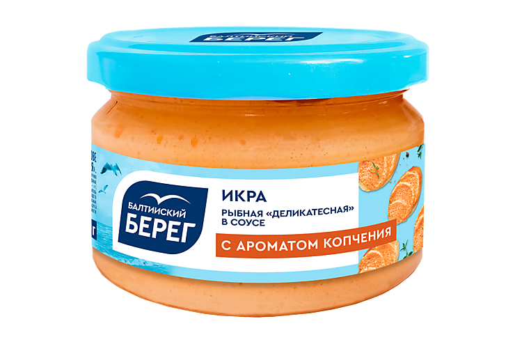 Икра рыбная «Балтийский берег» в соусе с ароматом копчения, 180 г ...