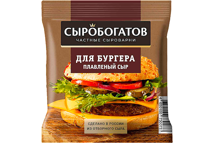 Сыр плавленый 25% «Сыробогатов» Для бургера, 112 г – купить по приятной ...