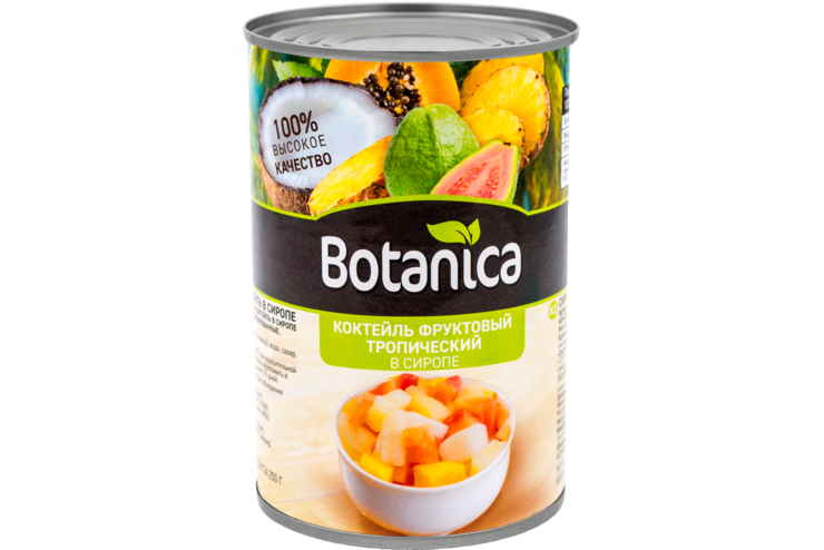 Коктейль фруктовый тропический «Botanica» в сиропе, 425 мл – купить по ...
