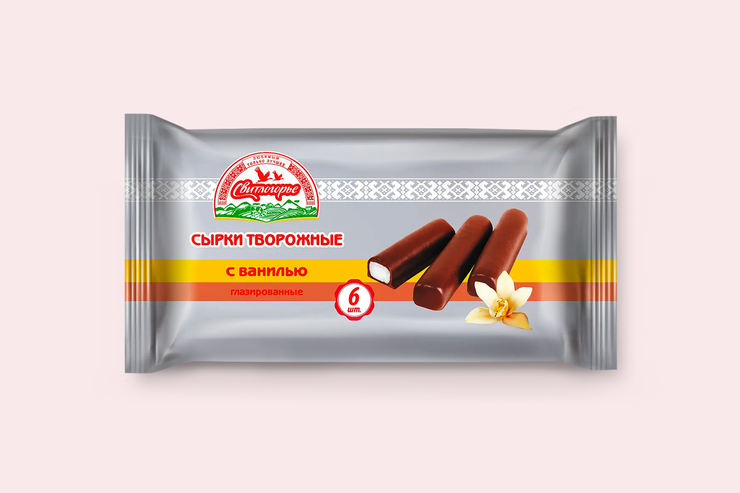 Сырок творожный глазированный 23% «Свитлогорье» с ванилью, 180 г ...