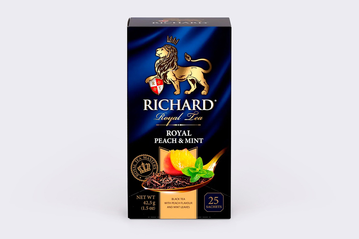 Чай черный «Richard» Royal Peach & Thyme, 25 пакетиков – купить по ...