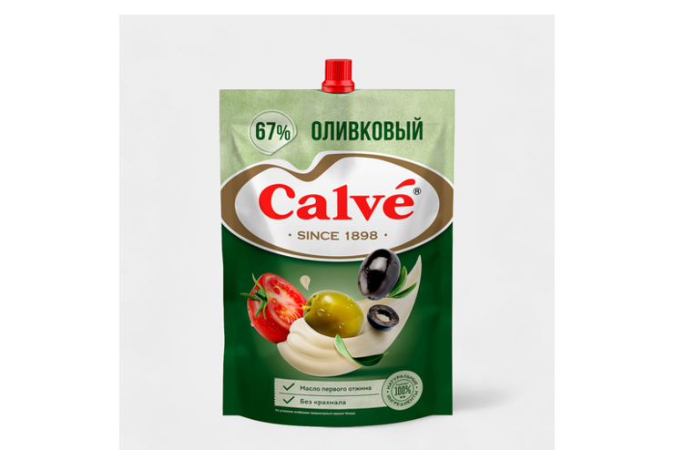 Майонез «Calve» Оливковый, 700 г – купить по приятной цене с доставкой ...