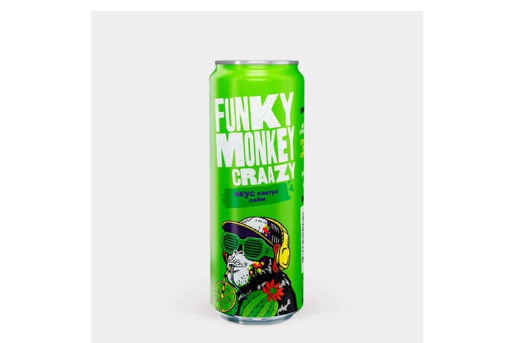 Напиток безалкогольный «Funky Monkey» Кактус лайм, 450 мл – купить по приятной цене с доставкой ...