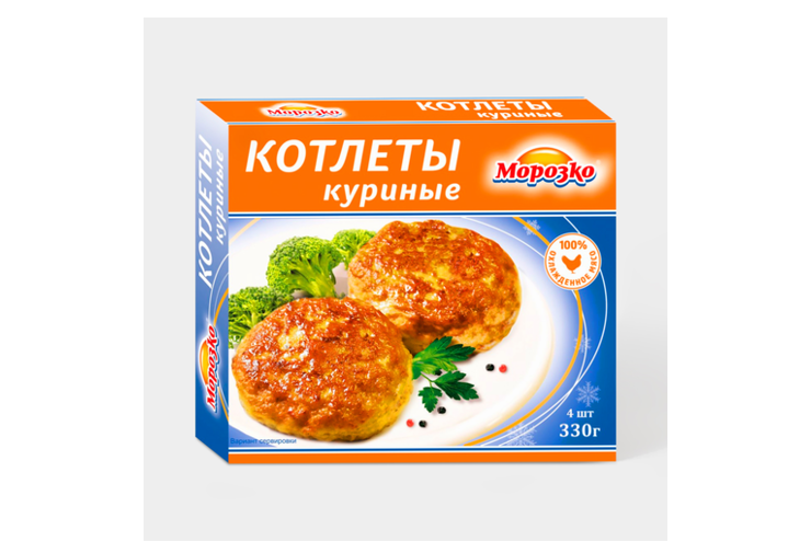 Котлеты «Морозко» Куриные, 330 г – купить по приятной цене с доставкой ...