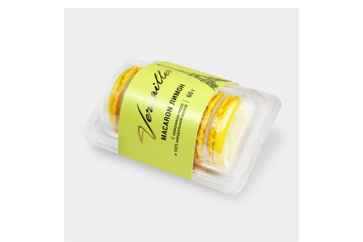 Пирожное миндальное Macaron Лимон, 60 г – купить по приятной цене с ...