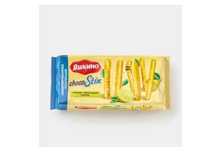 Печенье «Яшкино» ChocoStix в лимонно-шоколадной глазури, 130 г – купить ...
