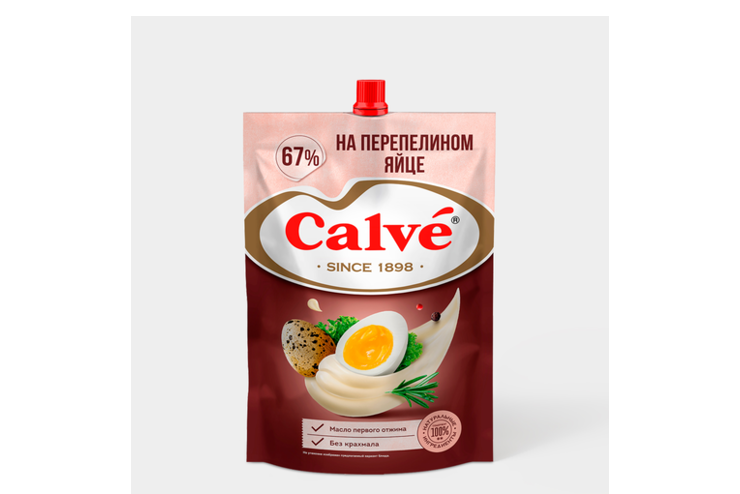 Майонез «Calve» На перепелином яйце, 700 г – купить по приятной цене с доставкой на дом в ...