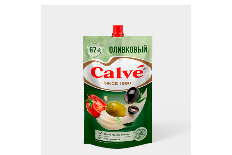 Майонез «Calve» Оливковый, 400 г – купить по приятной цене с доставкой ...