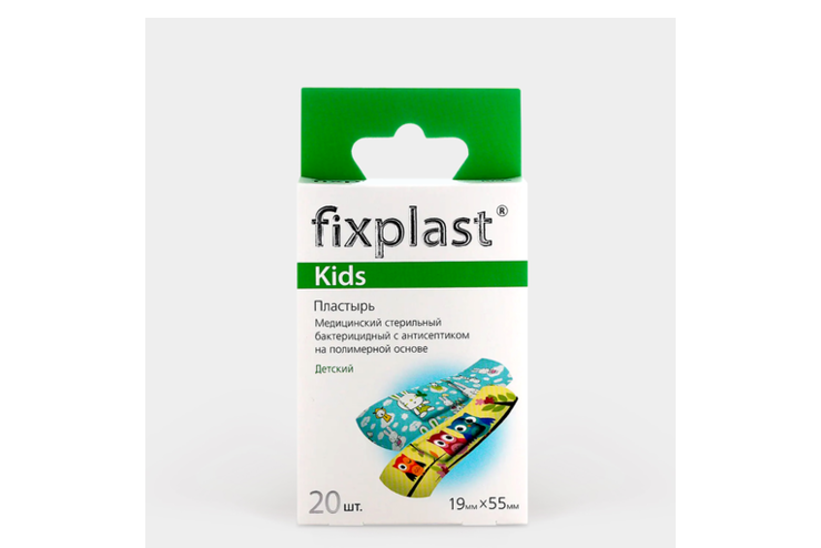 Пластырь «Fixplast» Kids, 20 шт – купить по приятной цене с доставкой ...