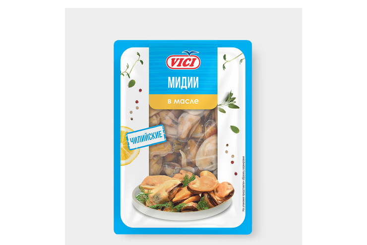 Мидии «Vici» маринованные в масле, 150 г – купить по приятной цене с ...
