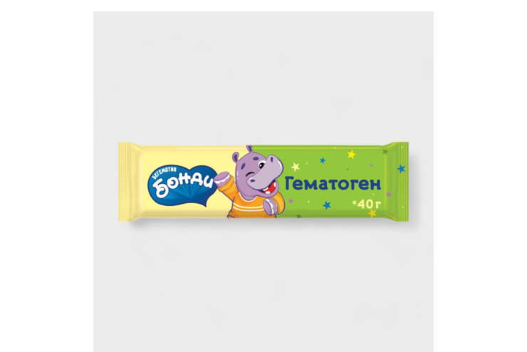 Гематоген «Бегемотик Бонди» классический, 40 г – купить по приятной ...