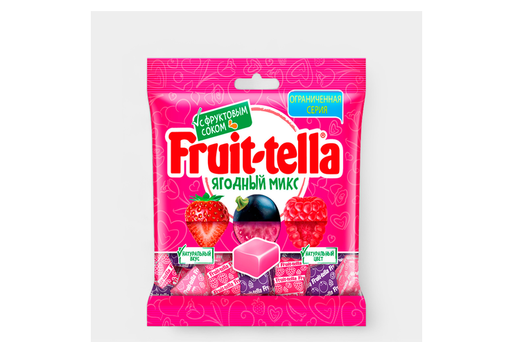 Жевательные конфеты «Fruittella» Ягодный микс, 70 г – купить по приятной цене с доставкой на дом ...