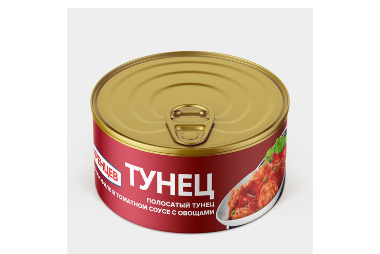 Тунец «Баренцев» филе в томатном соусе с овощами, 185 г – купить по ...