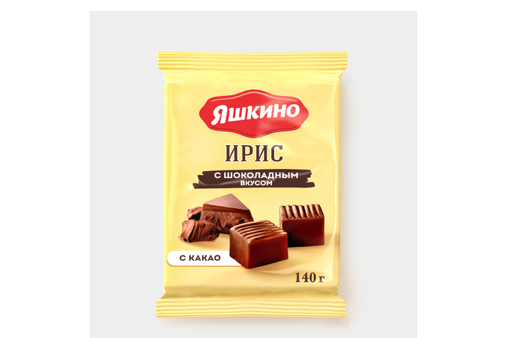 Ирис «Яшкино» с шоколадным вкусом, 140 г – купить по приятной цене с ...