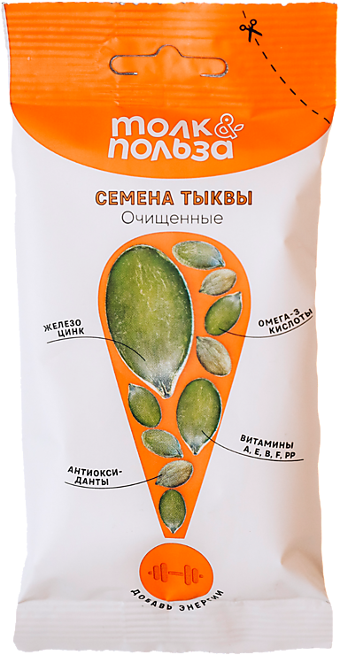 Семена тыквенные «Толк & польза» очищенные, 60 г – купить по приятной ...