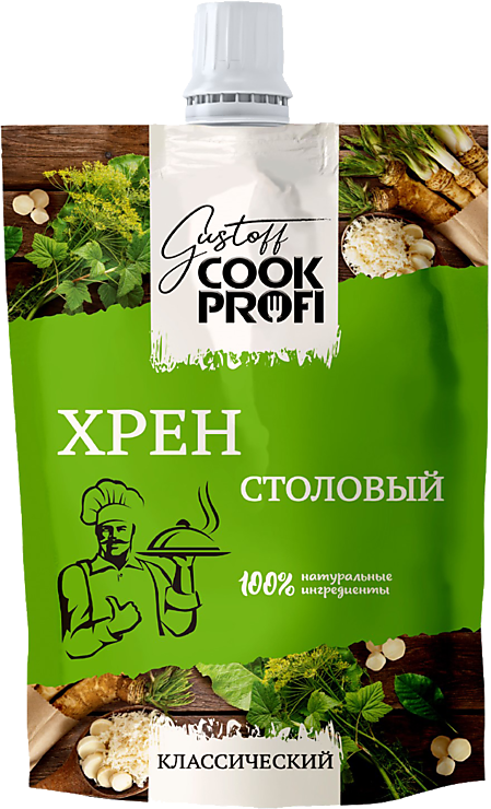 Хрен «Gustoff COOK PROFI» столовый, 150 г – купить по приятной цене с ...