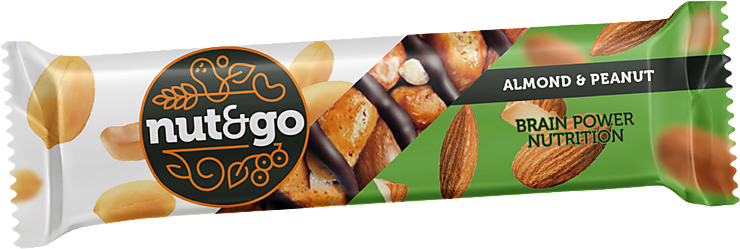 Батончик «Nut N Go» Almond & peanut, 36 г – купить по приятной цене с доставкой на дом в ...