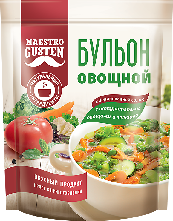 Бульон сухой «Maestro Gusten» овощной, 90 г – купить по приятной цене с ...