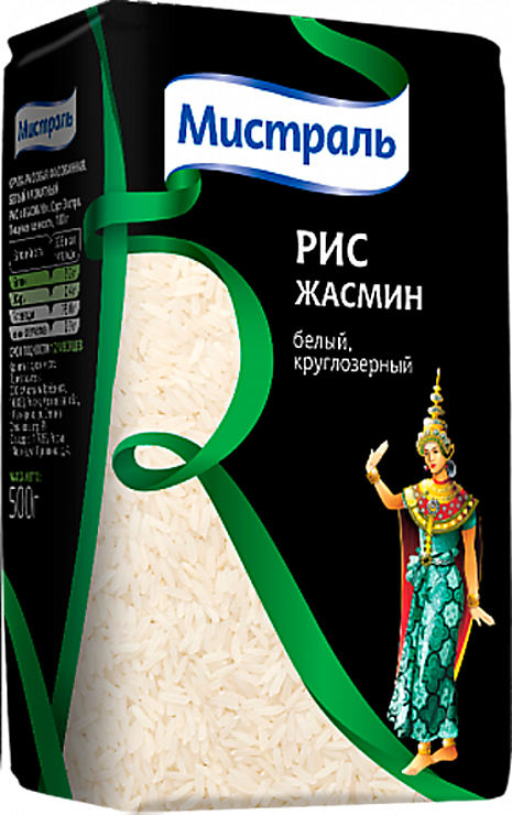 Рис «Мистраль» Жасмин, 500 г – купить по приятной цене с доставкой на ...