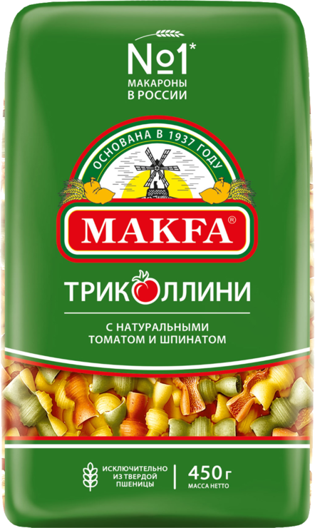 Макароны «Макфа» Свитки «Триколлини», 450 г – купить по приятной цене с ...