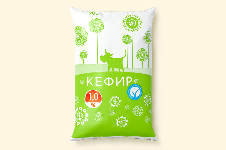 Кефир 1%, 900 г – купить по приятной цене с доставкой на дом в интернет ...
