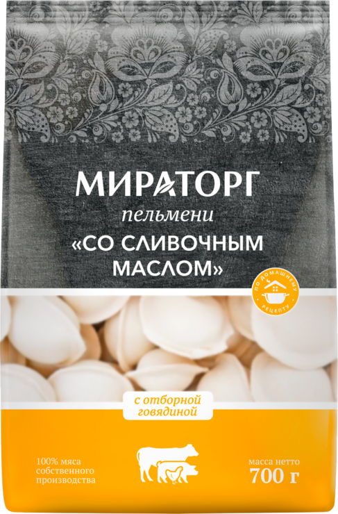 Пельмени «Мираторг» Со сливочным маслом, 700 г – купить по приятной ...