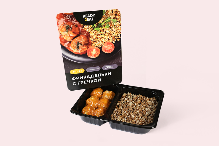 Фрикадельки «Ready2Eat» в томатном соусе с гречкой, 310 г – купить по ...