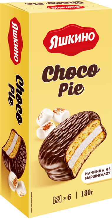 Choco Pie «Яшкино», 180 г – купить по приятной цене с доставкой на дом ...
