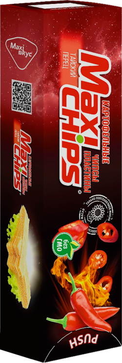 Чипсы «Maxi Chips» со вкусом тайского перца, 100 г – купить по приятной ...