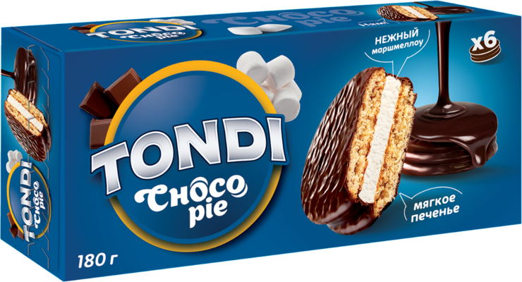 Choco Pie «Tondi», 180 г – купить по приятной цене с доставкой на дом в ...