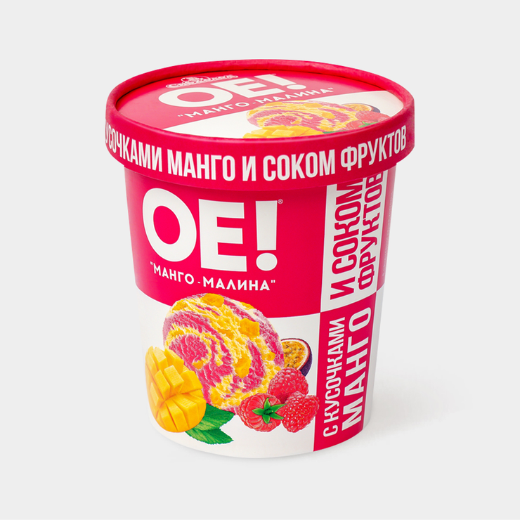 Мороженое «ОЕ!» Манго-малина, 300 г – купить по приятной цене с ...