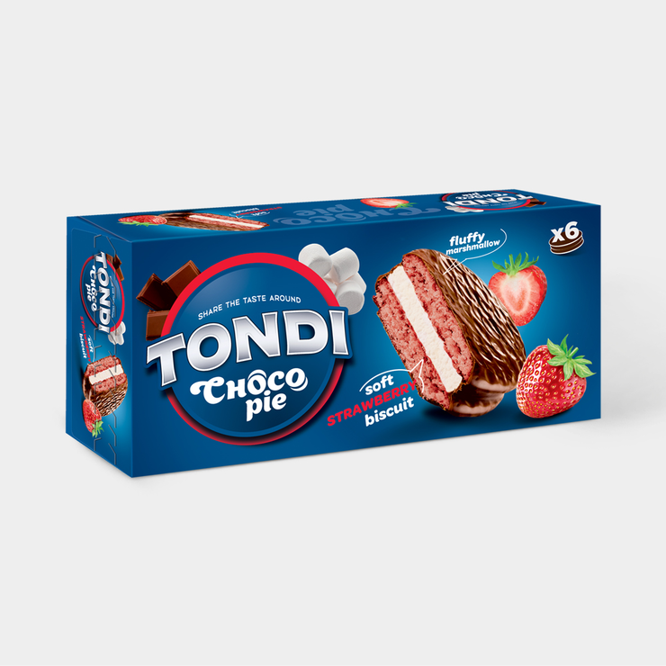 Choco Pie «Tondi» Клубничный, 180 г – купить по приятной цене с ...