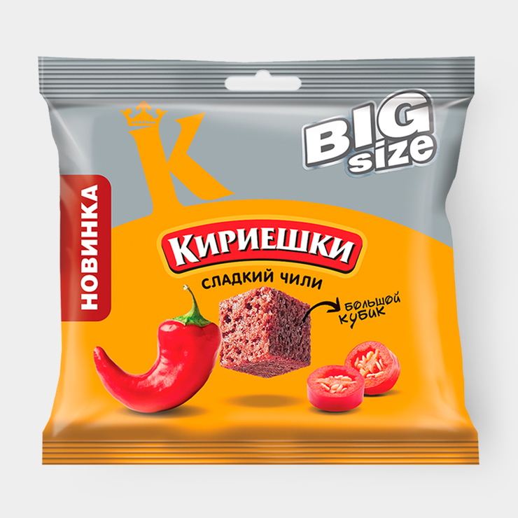 Сухарики «Кириешки Big Size» «Сладкий чили», 80 г – купить по приятной ...
