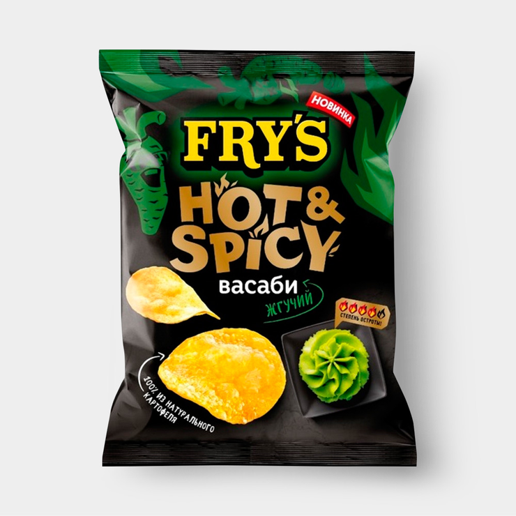 Чипсы «FRY's» Жгучий васаби, 70 г – купить по приятной цене с доставкой ...