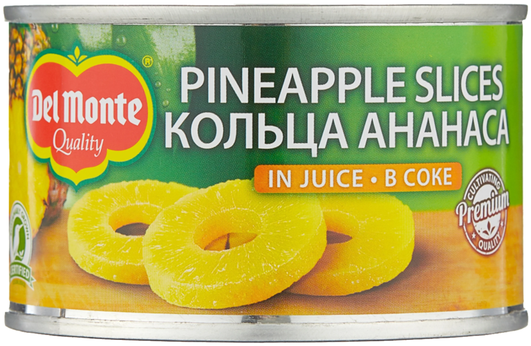 Ананасы «Del Monte» кольца в соке, 220 г – купить по приятной цене с ...