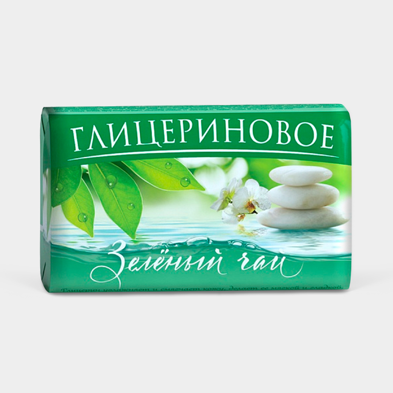 Мыло туалетное «Глицериновое» Зеленый чай, 100 г – купить по приятной ...